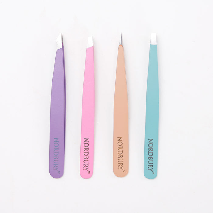 4 Piece Combination Tweezer Set